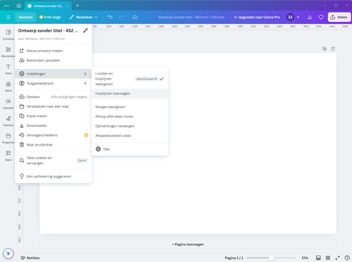 Een boekomslag maken in Canva
